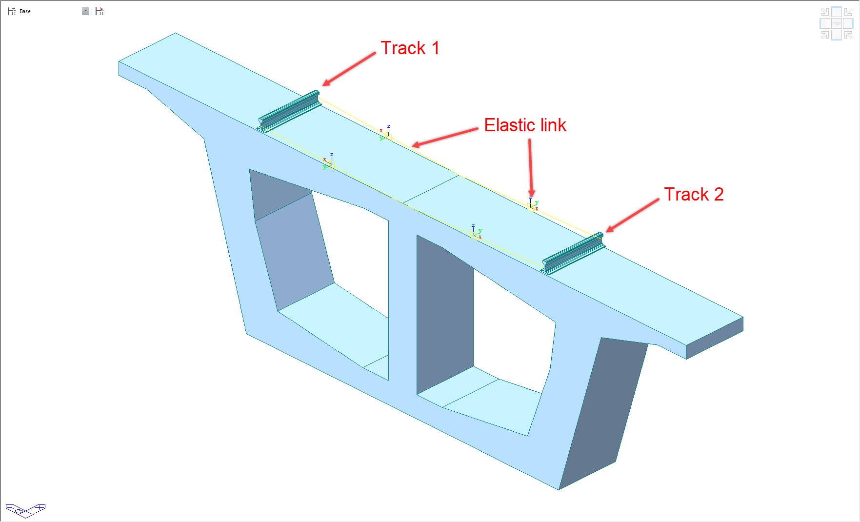 Rail-Structure Interaction for Double track bridge